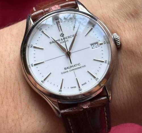 Baume & Mercier Clifton Baumatic 5 days white