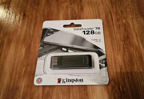 Флешка 128GB USB (Type-C) Kingston DataTraveler 70