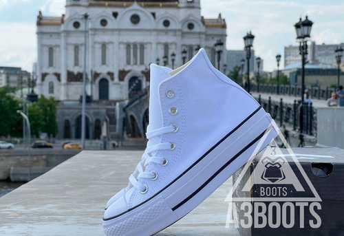 Кеды Converse All Star White High Platform