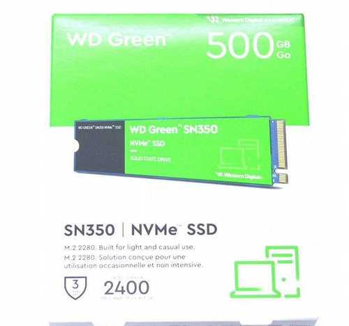 Накопитель SSD 500Gb Western Digital Green SN350 W