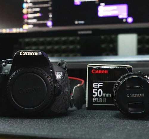 Фотоаппарат Canon 650D   Canon EF 50mm 1.8 II