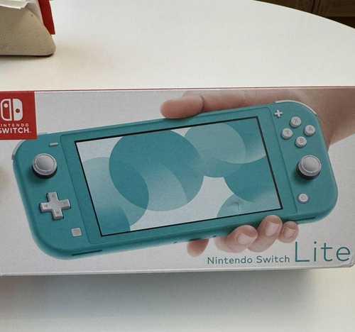Nintendo switch lite бирюзовая