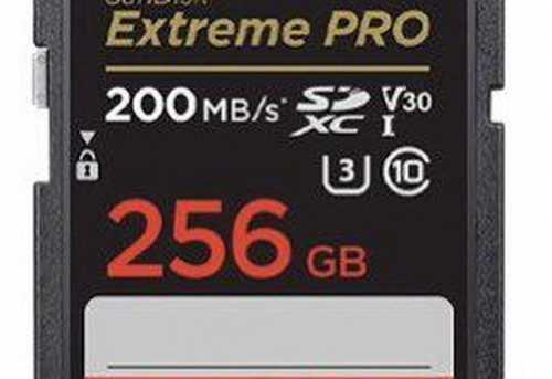Sandisk extreme pro 256 200 mb/s карта памяти sdxc