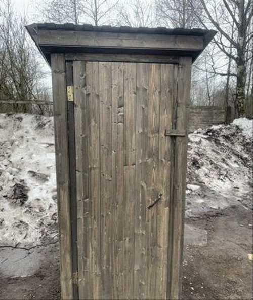 Туалет деревянный