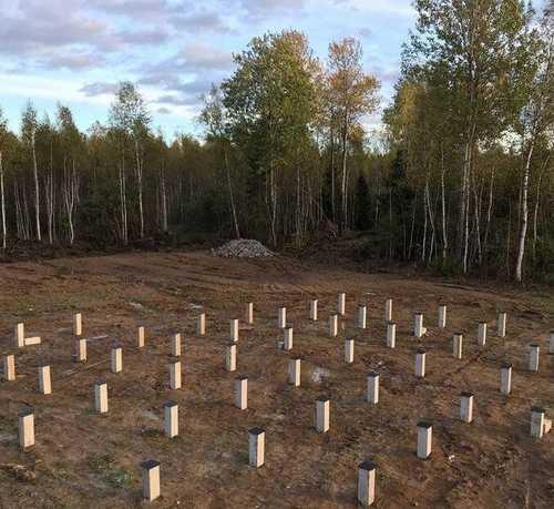 Фундамент на жб сваях под ключ / Жб сваи
