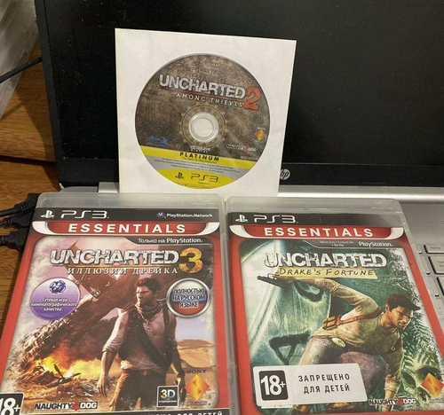 Диски на ps3 Uncharted трилогия. Диски в идеале