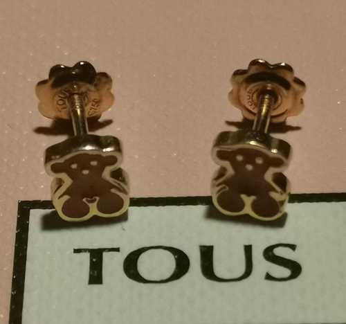 Tous Dolce серьги золото 750