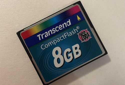 Карта памяти transcend compact flash 8gb