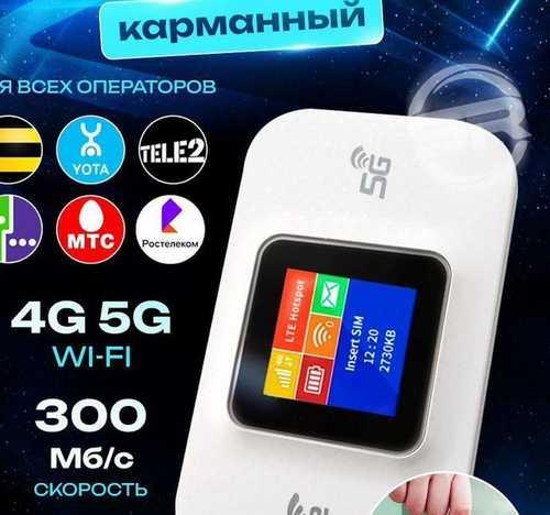 Вай фай роутер карманный 4G с акумлятором