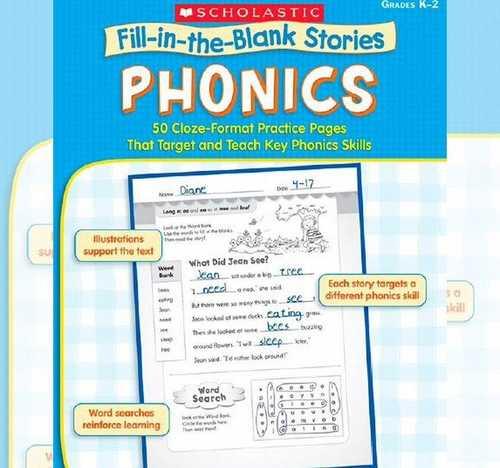 Fill in the Blank Stories: Phonics 50 Cloze Format