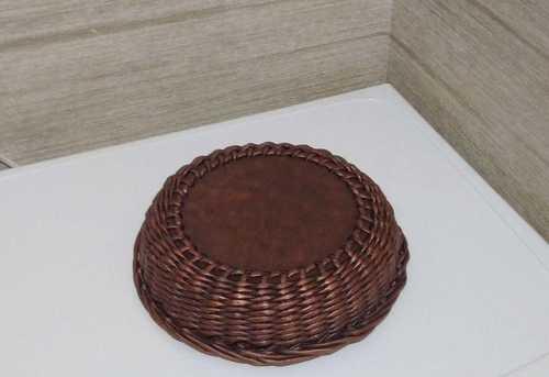 Тарелка ручной работы из бумажной лозы
