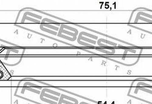 Сальник ступичный задний 54.4x75.1x6.8x11.3