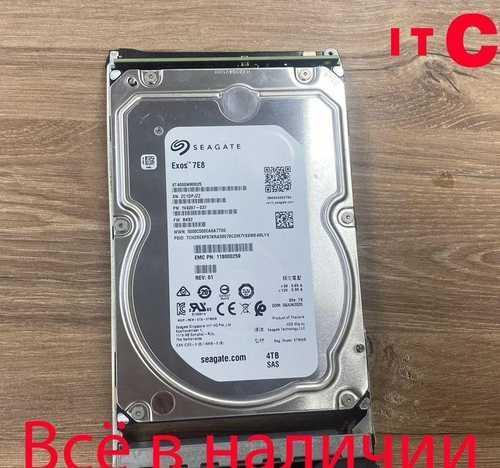 HDD Dell EMC 3.5'' 4Tb 7.2K SAS for Data Domain