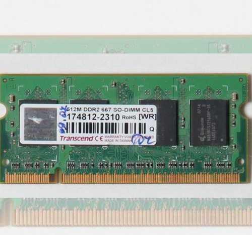 Оперативная память Transcend DDR2 512MB sodimm