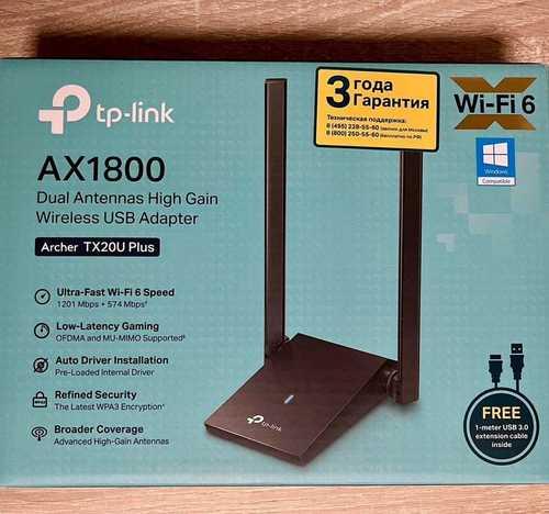 Wi-Fi адаптер TP-link Archer TX20U Plus