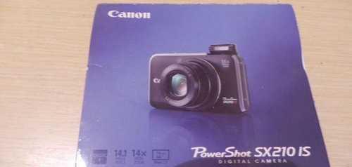 Фотоаппарат Canon PowerShot SX210 IS