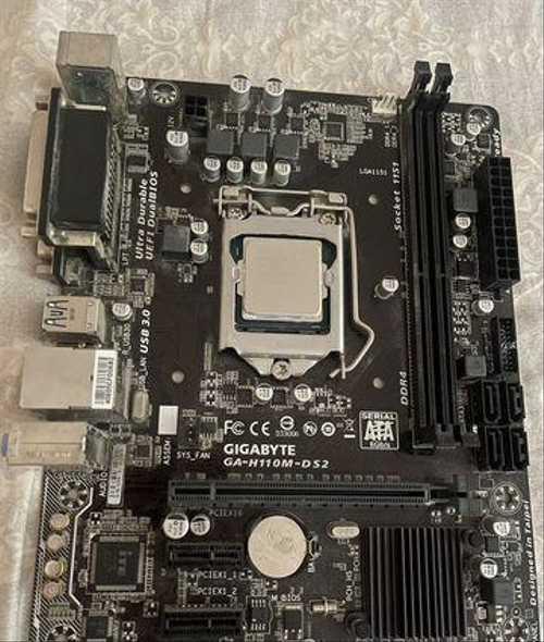 Intel core i3 6100 + gigabyte GA-H110M-DS2 lga1151