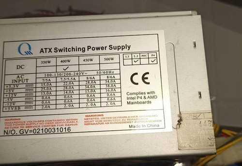 Блок питания 400w ATX Switching power Supply