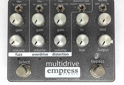 3 в 1 Овердрайв Фузз Дисторшн Empress Multidrive