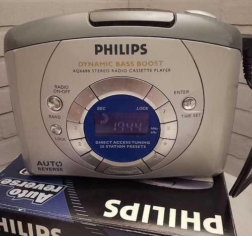 Кассетный плеер philips с наушниками