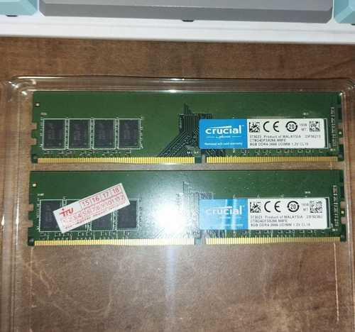 Оперативная память ddr4 8gb crucial 2666