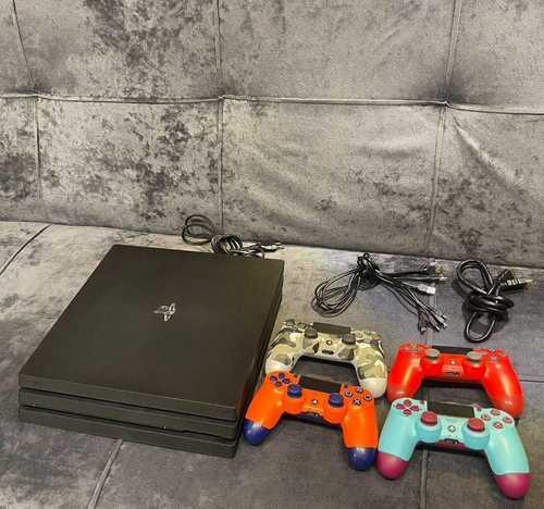 Sony playstation 4 pro 1tb 4 геймпада