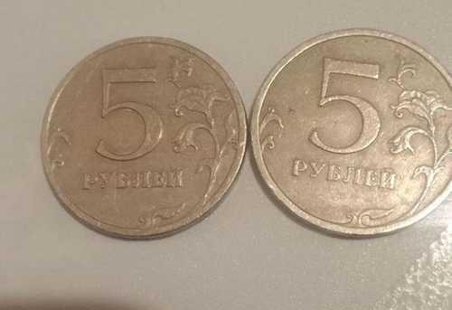 Монета 5 руб 2009 год