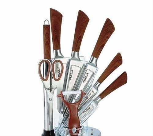 Набор кухонных ножей 9 предметов Kelli KL-2127