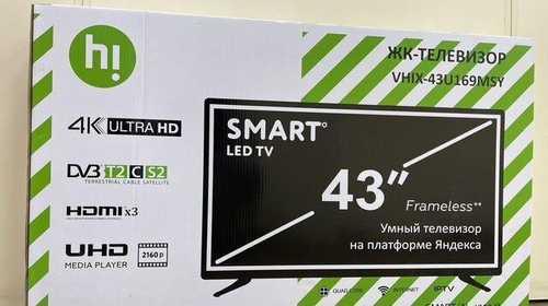 Телевизор Hi vhix-43U169MSY 2020 LED Новый