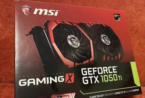 Видеокарта MSI GTX1050ti gaming x 4g