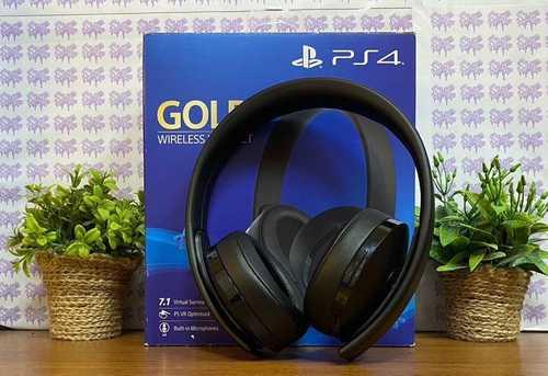 Наушники Sony Gold Wireless Headset PlayStation 4