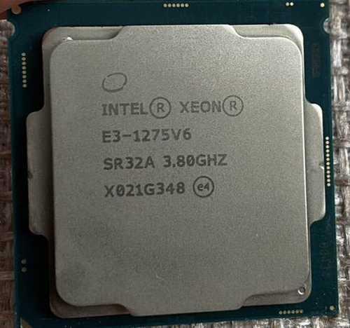 Процессор Intel Xeon E3 1275v6 3.8 Ghz