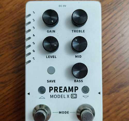 Гитарная педаль преамп mooer model x preamp