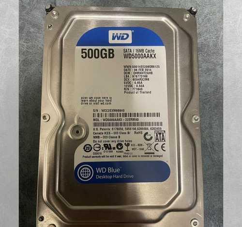 Жесткий диск 500GB HDD 3.5”