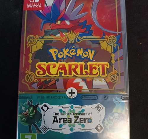 Pokemon scarlet + dlc (новый, в плёнке)