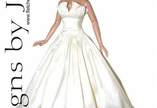 Дизайнерская выкройка платья для куклы Дианна 43см