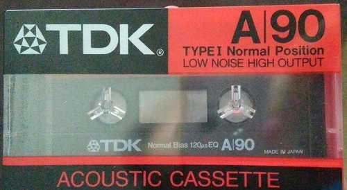 Аудиокассеты новые запечатанные TDK A/90