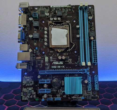 Мат. плата Asus H61M-K/LGA1155/DDR3/mATX