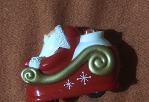 Дед Мороз игрушка, Санта Клаус, машинка