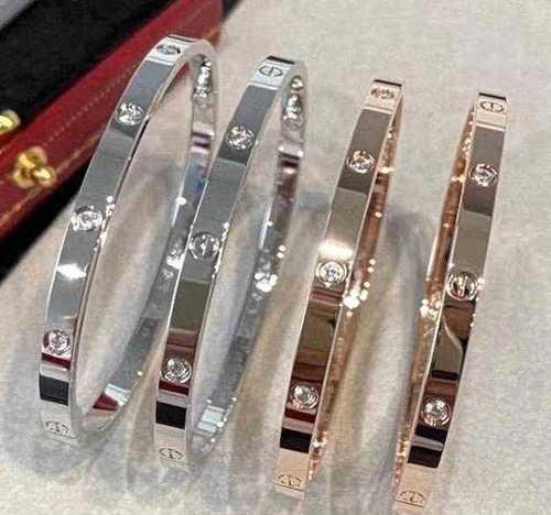 Cartier золотые браслеты love