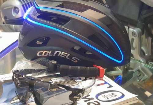 Велосипедный шлем с подсветкой colnels новый L