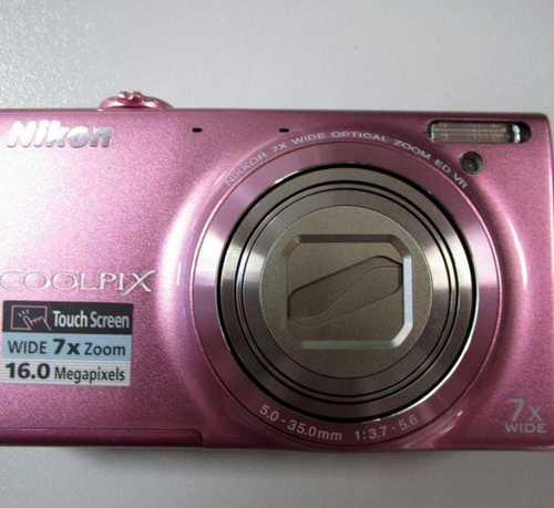 Nikon Coolpix S6150 Розовый Новый Полный комплект