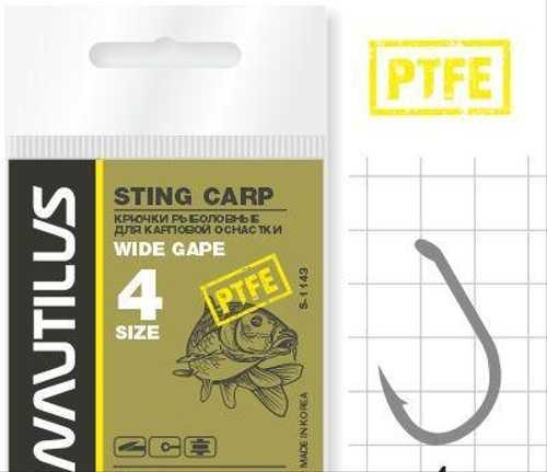 Крючок Nautilus Sting Carp Wide gape S-1143ptfe №