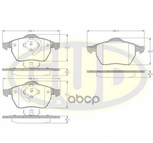 GBP039001 G.U.D колодки пер VW Passat 1.8T/1.9TDi