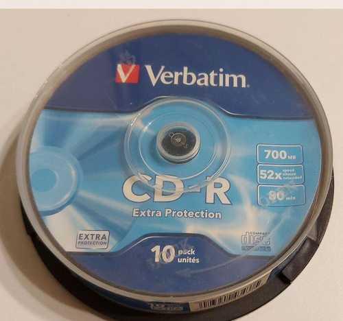 Болванки Диски CD-R Verbatim 10 шт