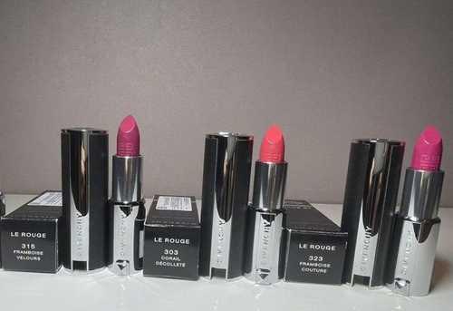 Помада givenchy le rouge, deep velvet, night noir