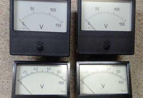 Миллимперметр 50mA,СССР. Вольтметр 0-100,150V ГОСТ