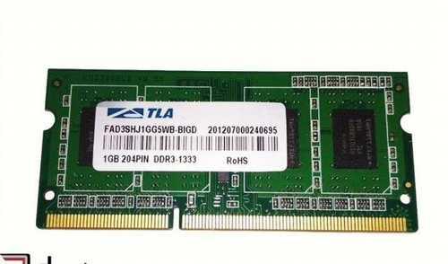 RAM SO-dimm TLA DDR3 1024/10600/1333