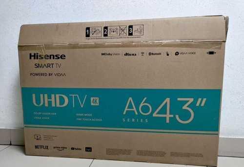 Коробка c пeнопластом от Hisense 43A6BG