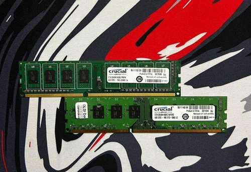 Оперативная память DDR3 Crucial 2X4GB 1600MHz